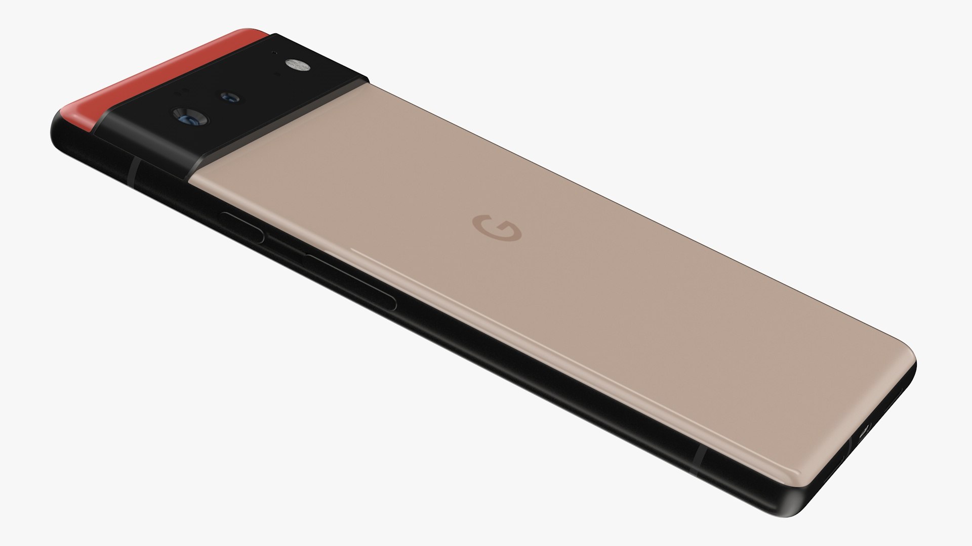 3D Google Pixel 6 Pale Orange - TurboSquid 1778708