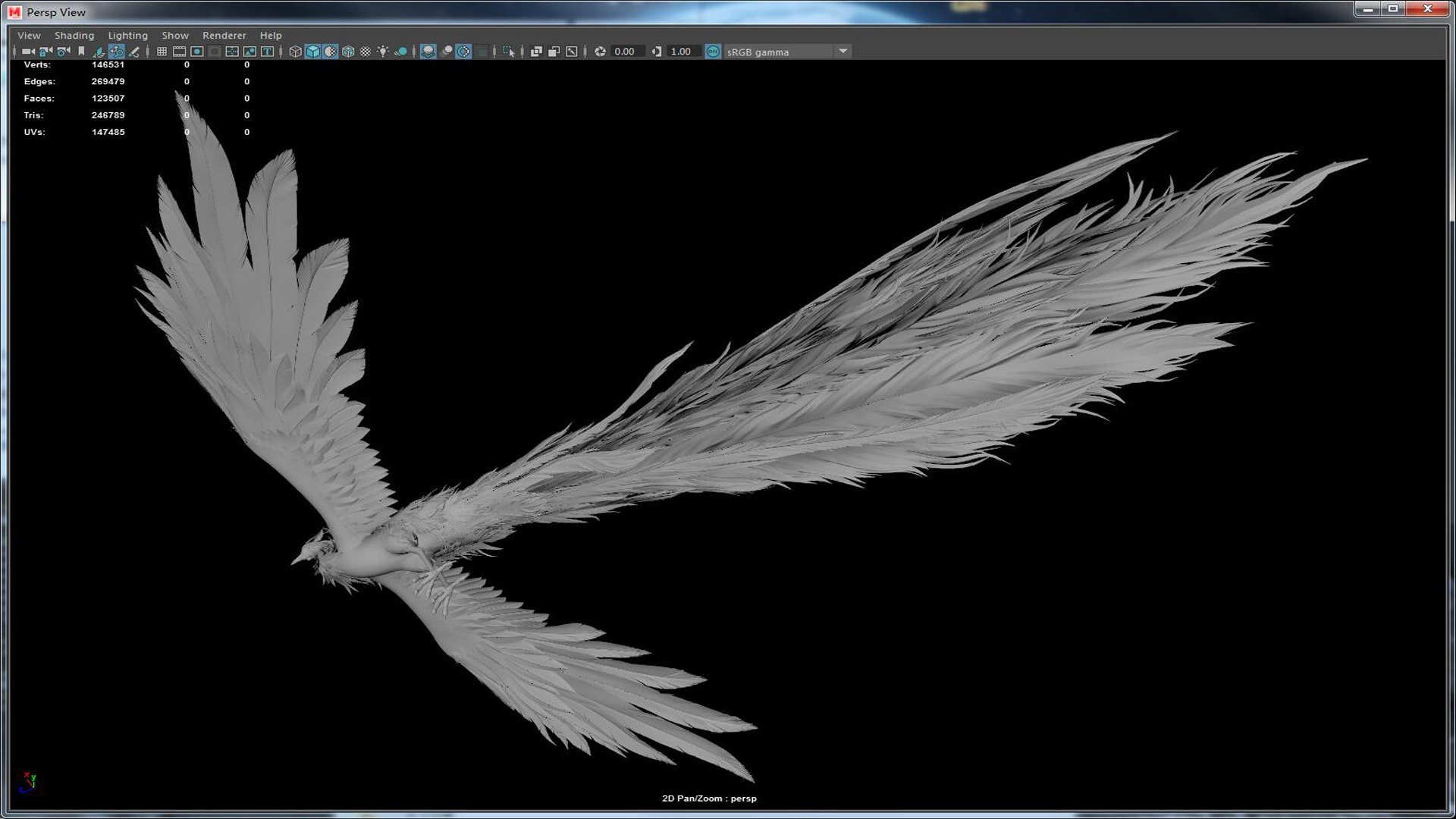 Phoenix Undead Bird Phoenix 3D Model - TurboSquid 2027544