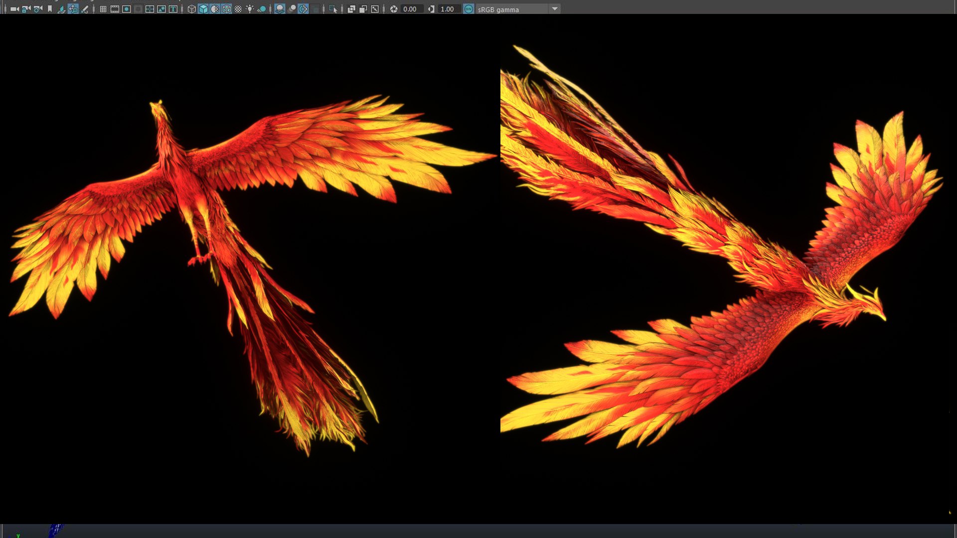 Phoenix Undead Bird Phoenix 3D Model - TurboSquid 2027544