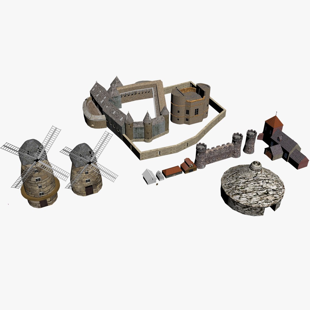 3D Medieval Landscape Pack Low Poly Model - TurboSquid 2010602
