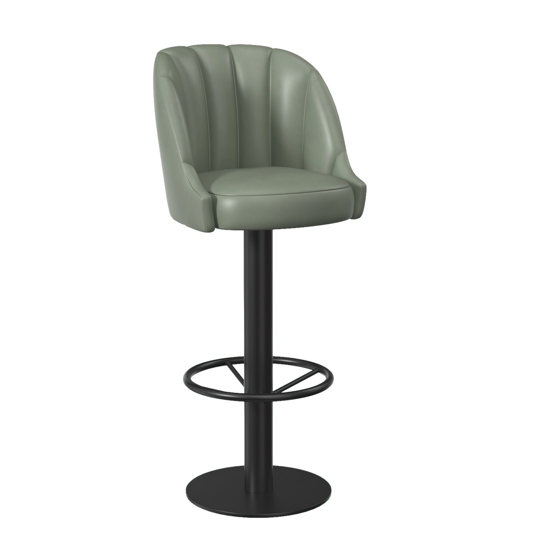 Classic Simple Metal Kitchen Bar Stool PBR 3D - TurboSquid 2209112