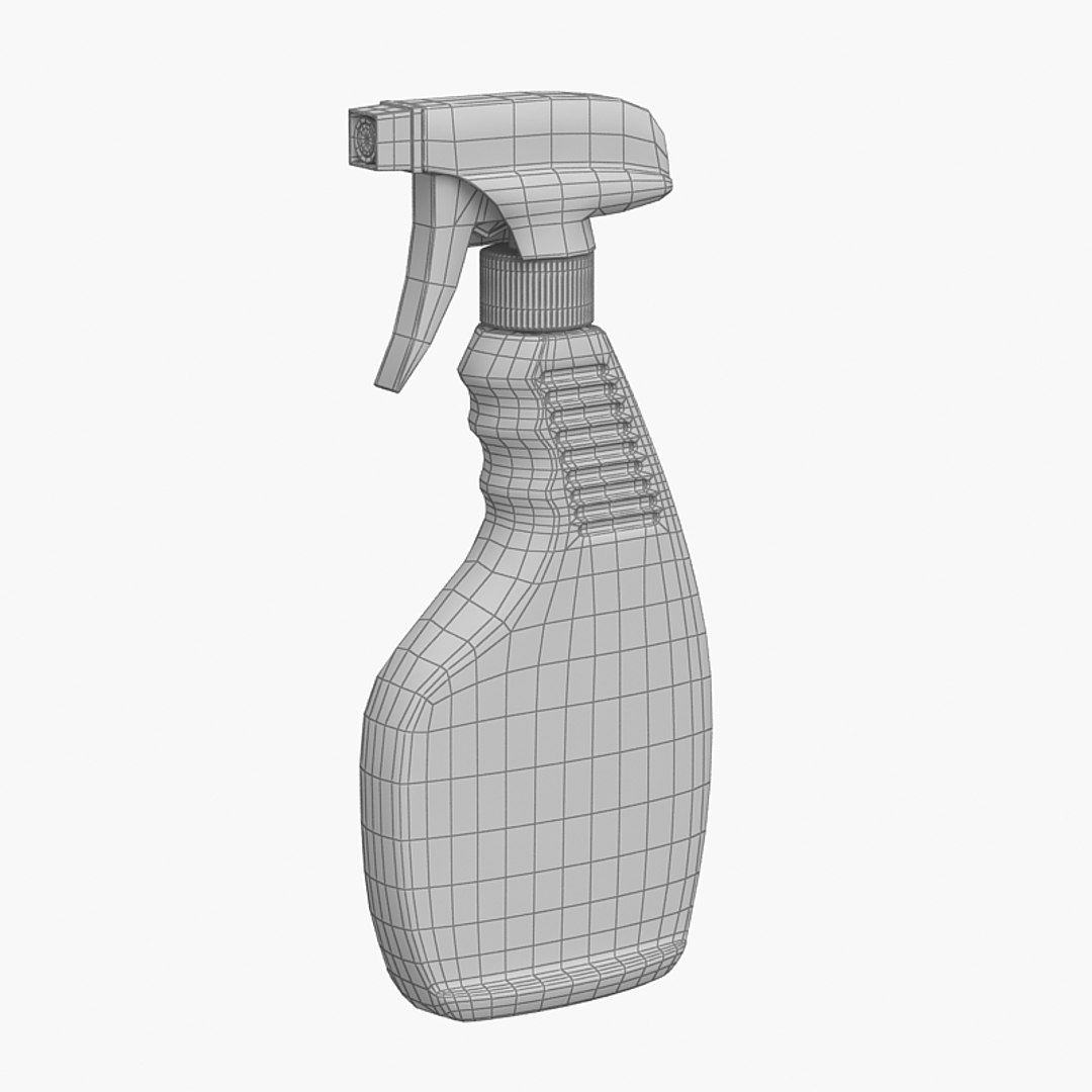 Spray Plastic Bottle 3D Model - TurboSquid 1565440