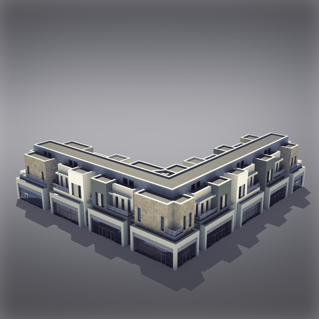 modern generic building 3d model