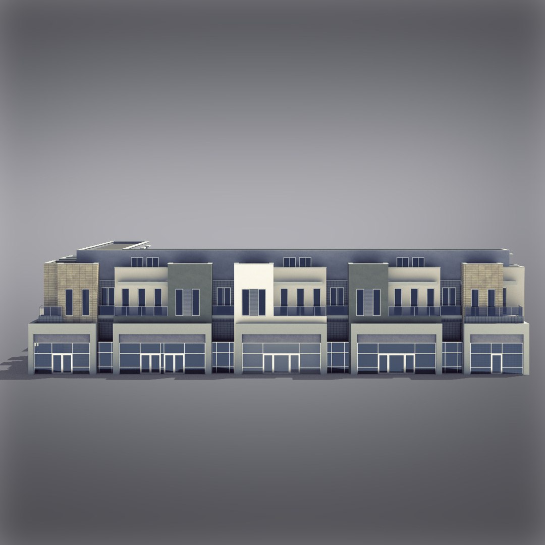 modern generic building 3d model