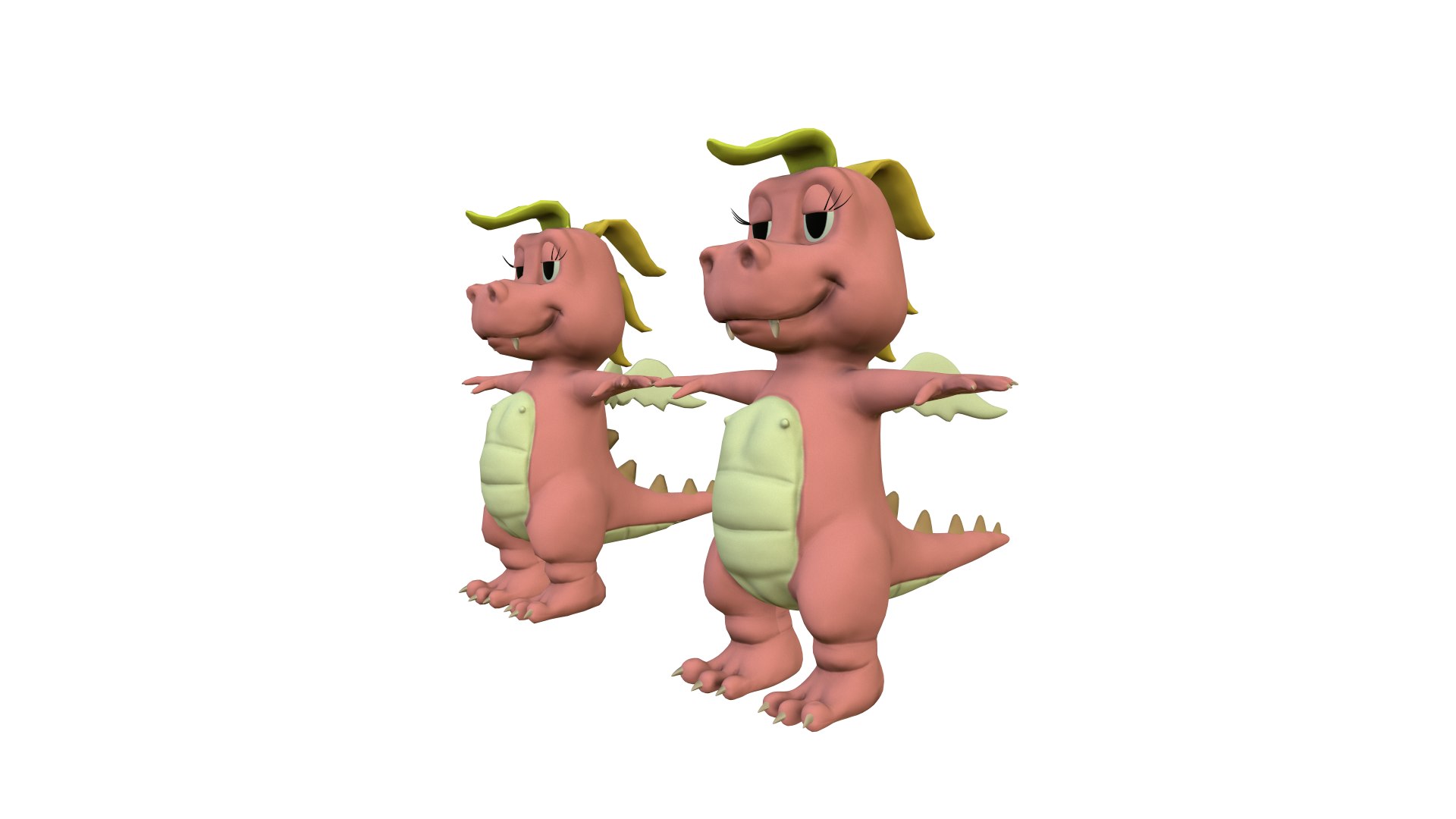 Dragon Cartoon Ar 3D Model - TurboSquid 1603749