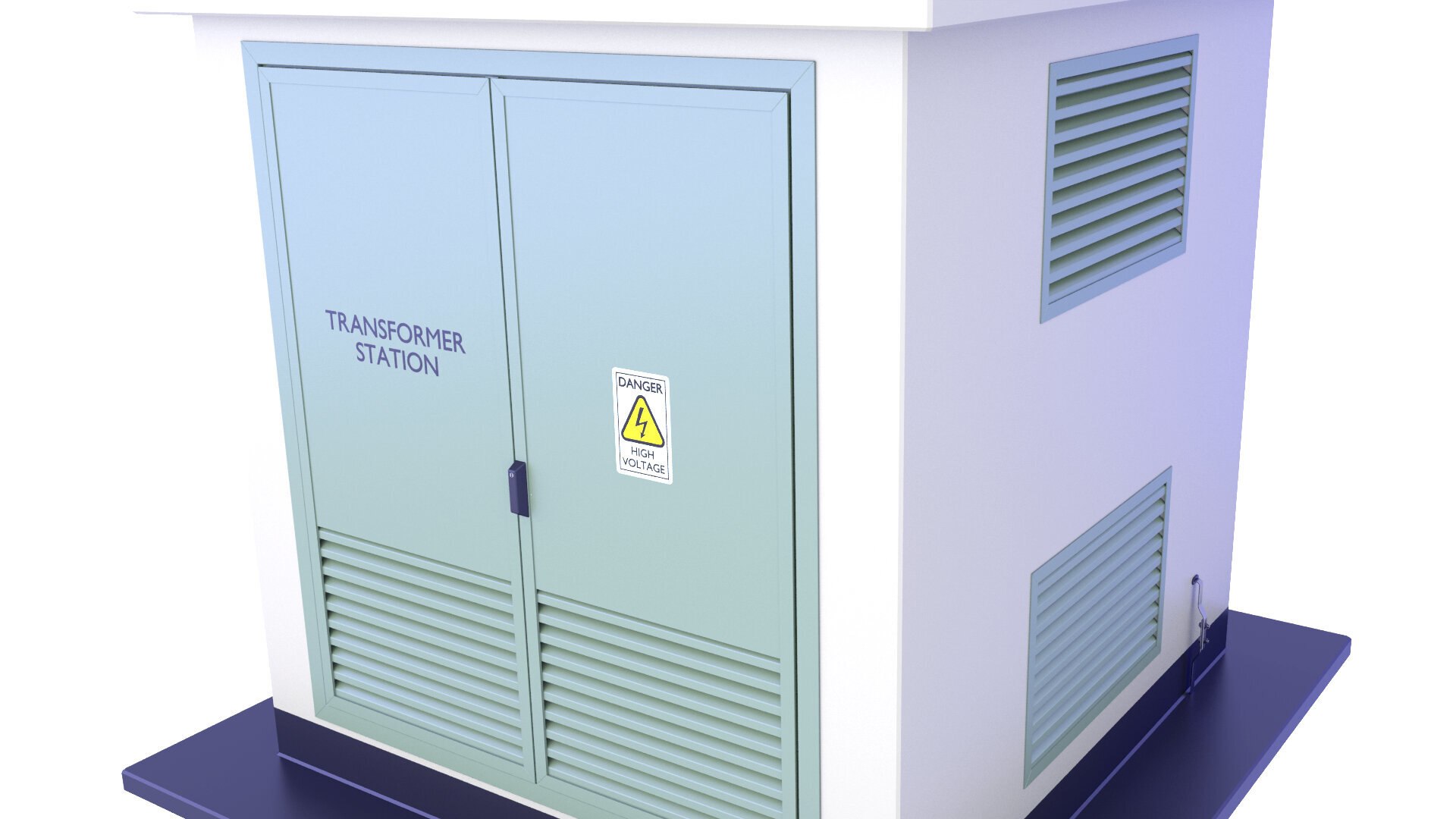 3D HV MV Transformer Station 27 - TurboSquid 2395689