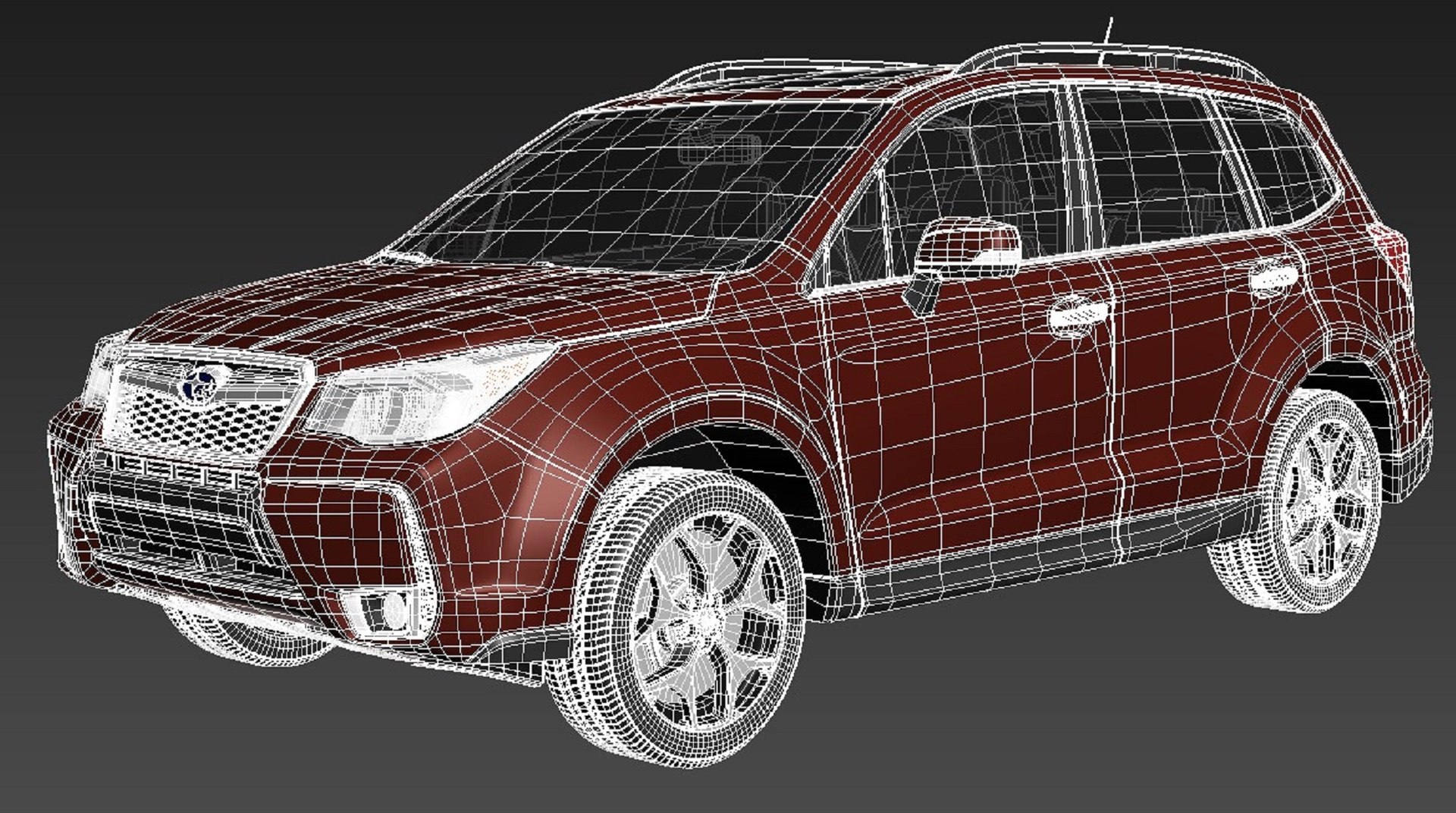 2013 2014 Suv Subaru Forester 3d Model