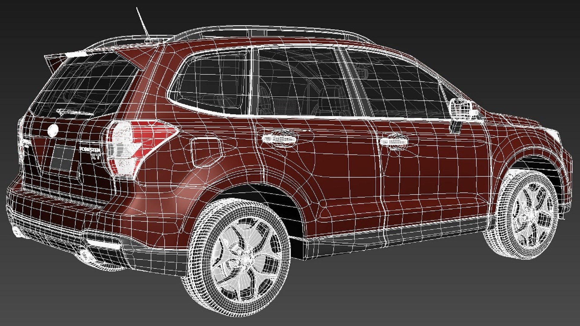 2013 2014 Suv Subaru Forester 3d Model