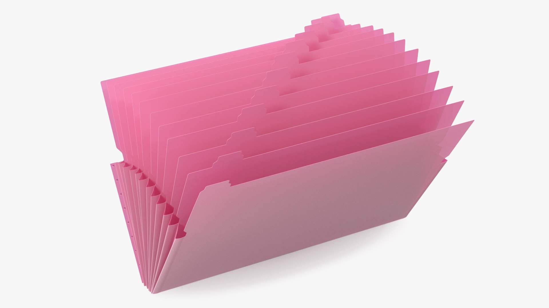 Pocket File Folders Open Pink 3D Model - TurboSquid 1805438