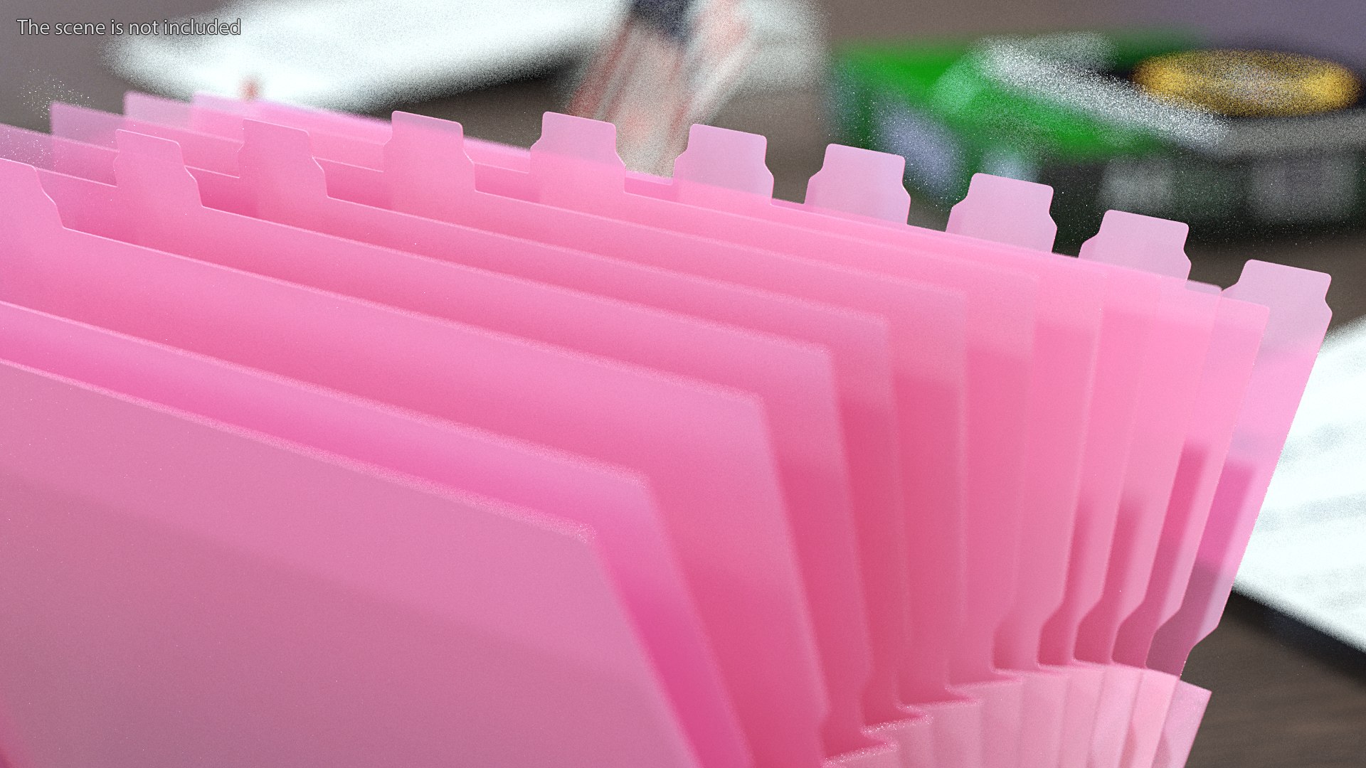 Pocket File Folders Open Pink 3D Model - TurboSquid 1805438