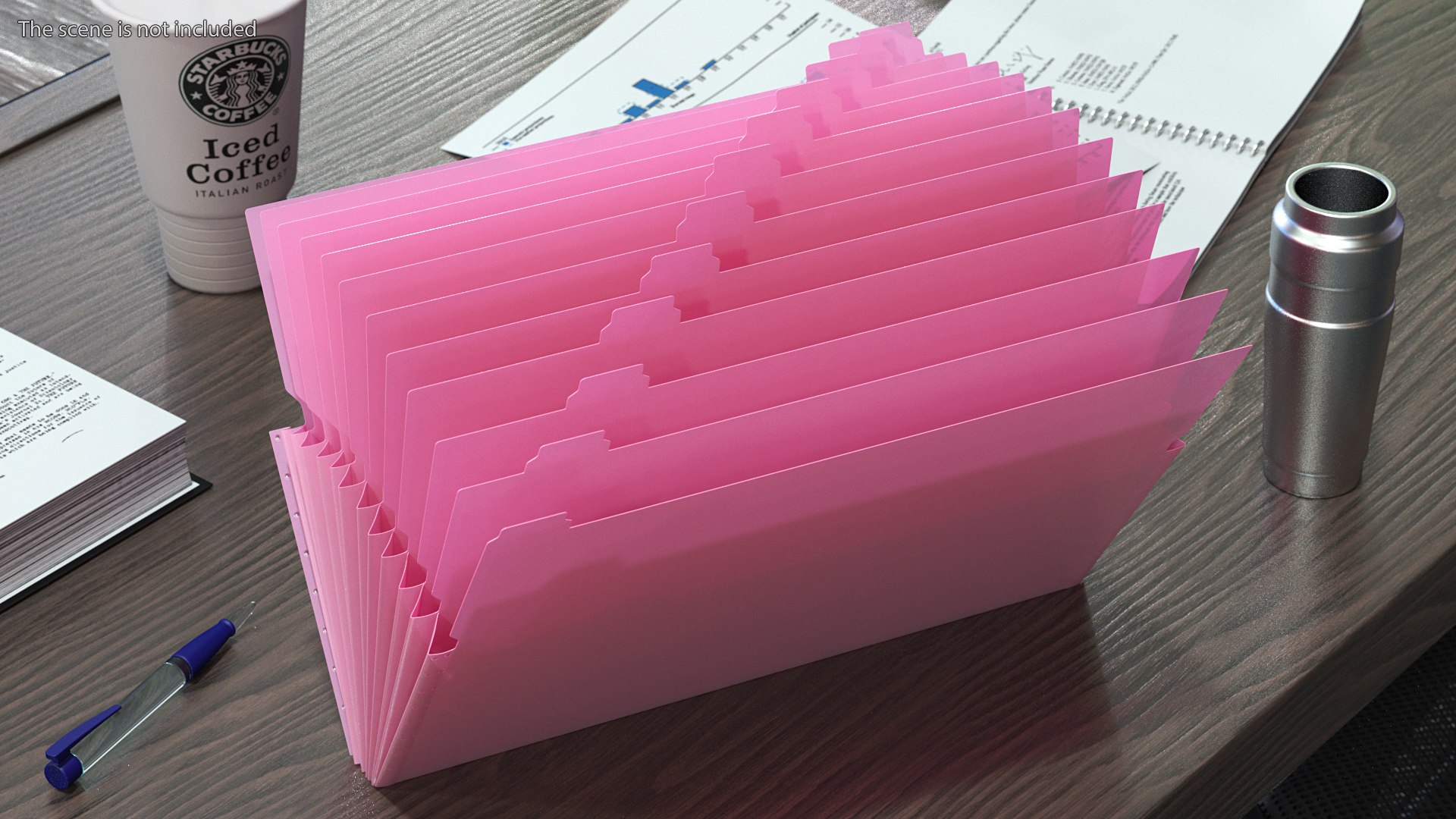Pocket File Folders Open Pink 3D Model - TurboSquid 1805438