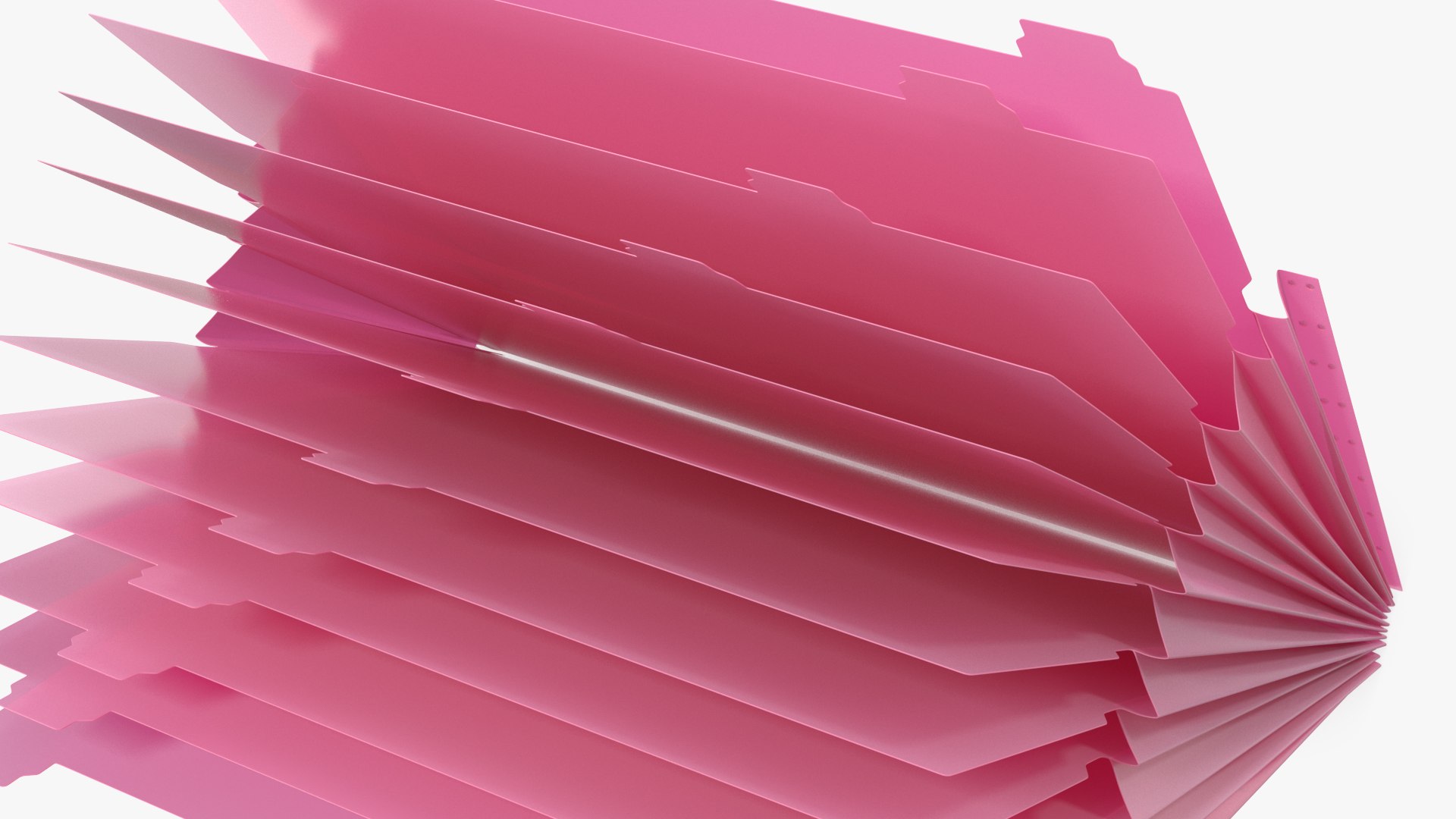 Pocket File Folders Open Pink 3D Model - TurboSquid 1805438