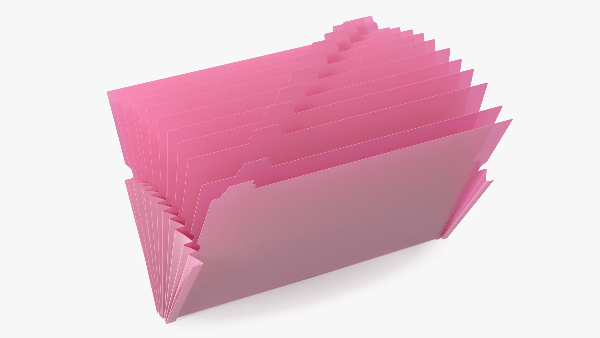 Pocket File Folders Open Pink 3D Model - TurboSquid 1805438