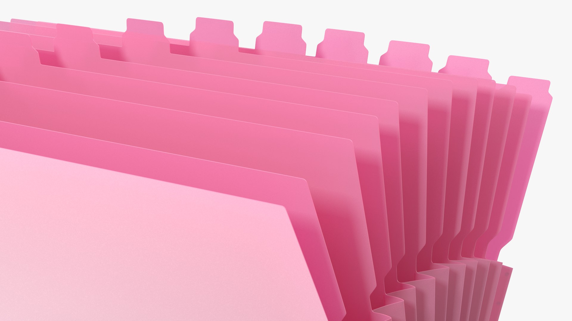 Pocket File Folders Open Pink 3D Model - TurboSquid 1805438