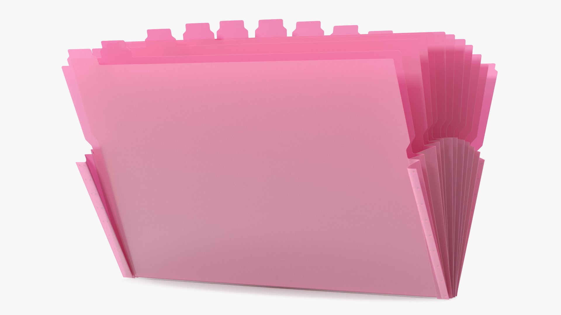 Pocket File Folders Open Pink 3D Model - TurboSquid 1805438