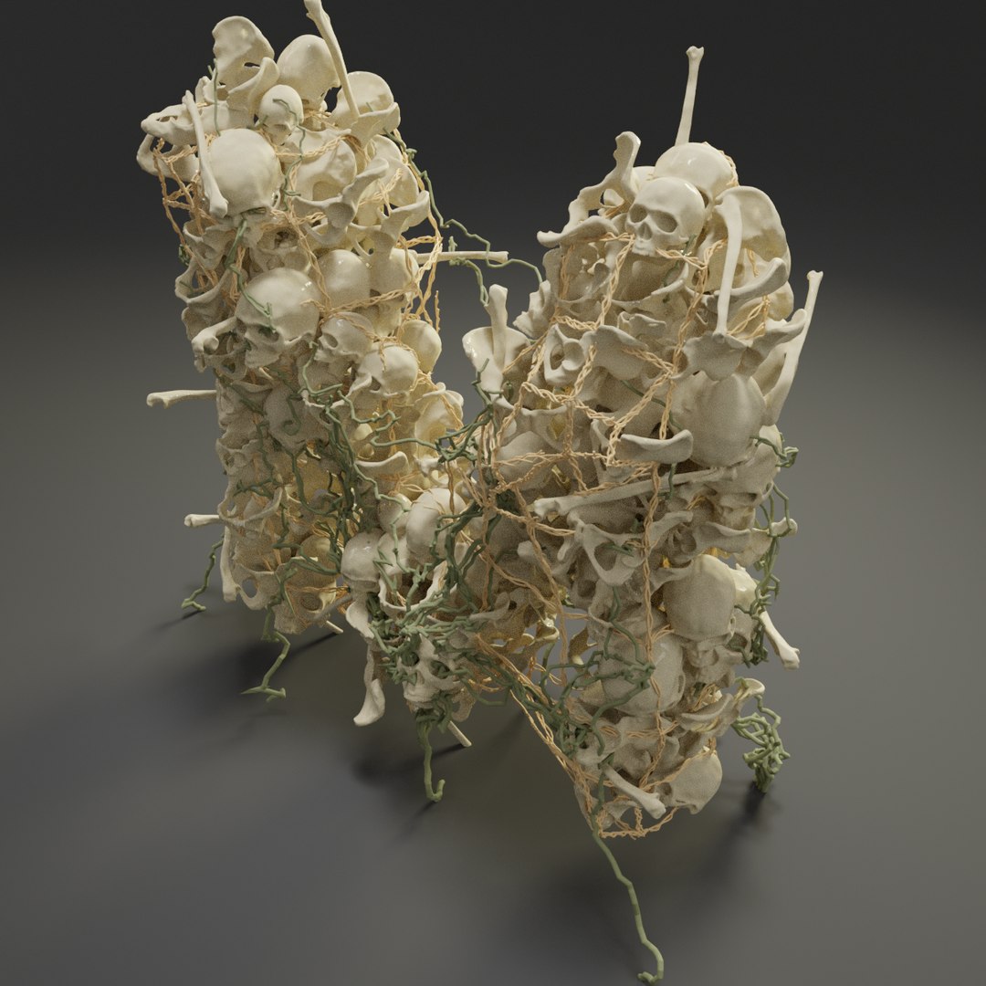 Letter m bones skeleton 3D model - TurboSquid 1546204