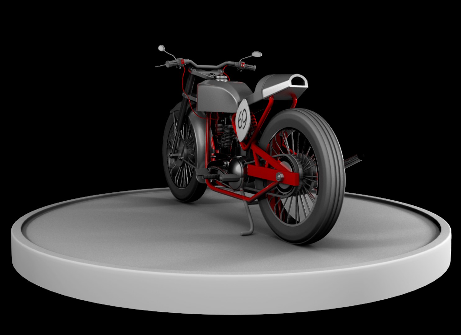Cafe Racer 3d Model