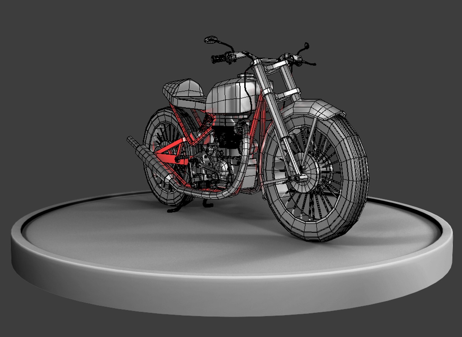 Cafe Racer 3d Model