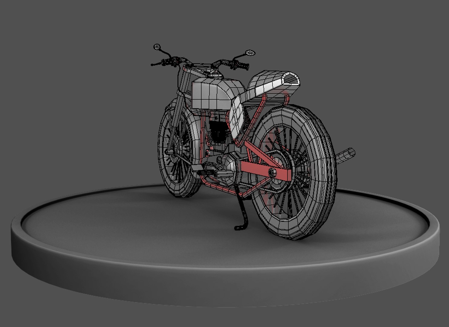 Cafe Racer 3d Model