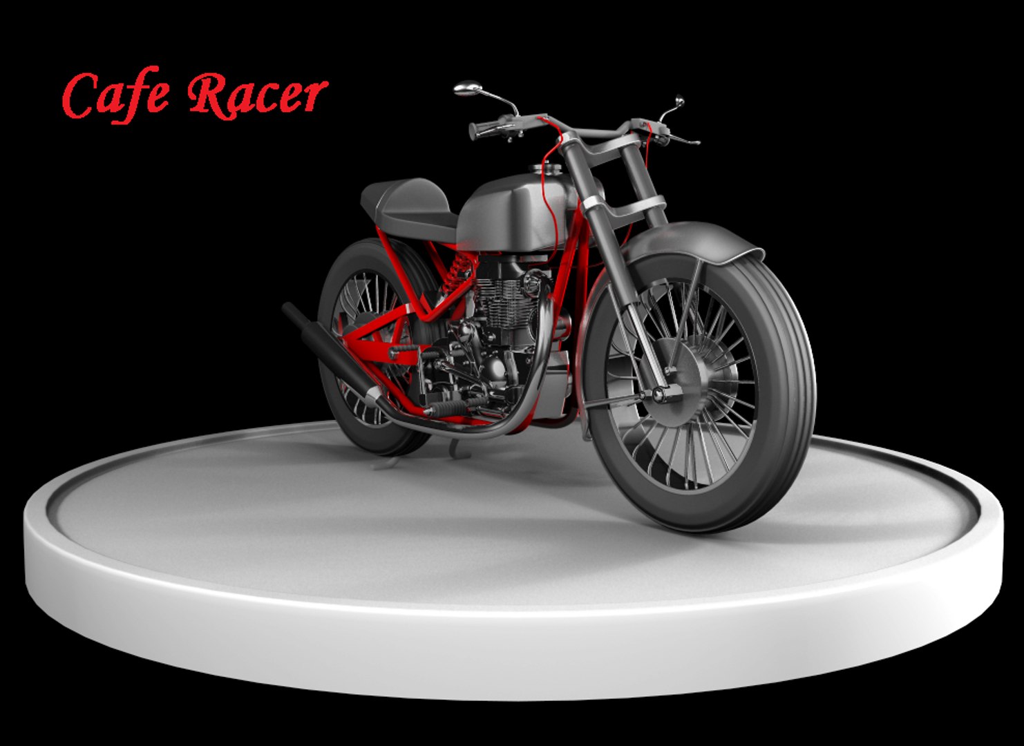 Cafe Racer 3d Model