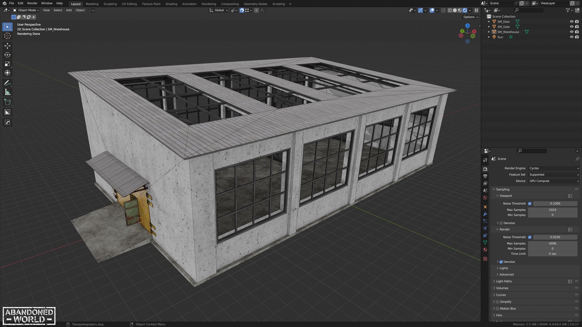 Big Industrial Warehouse 3D Model - TurboSquid 2315003