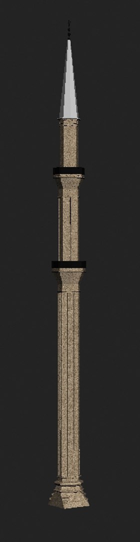 3d islamic minaret model