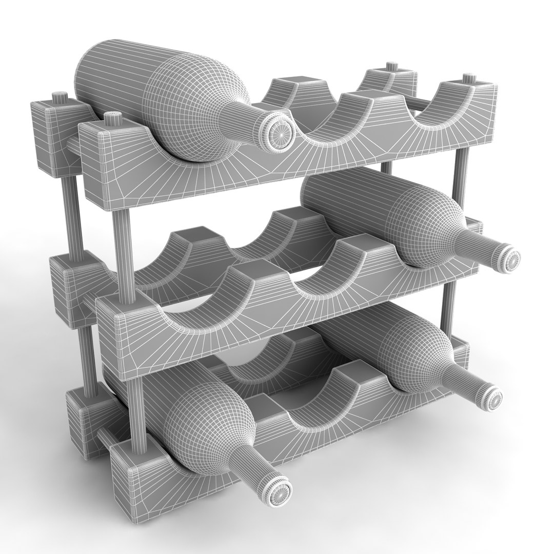 3d wine rack