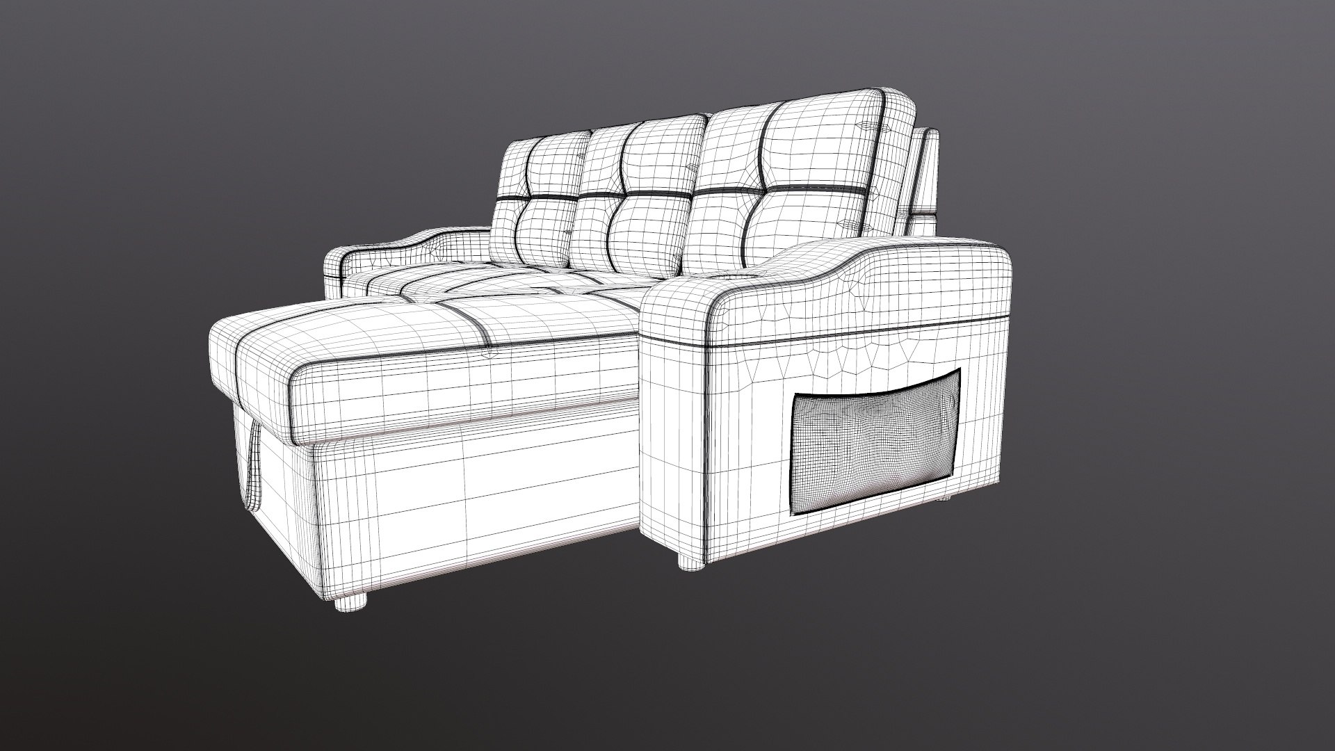 LHS Leather Sofa 3D Model - TurboSquid 1977619
