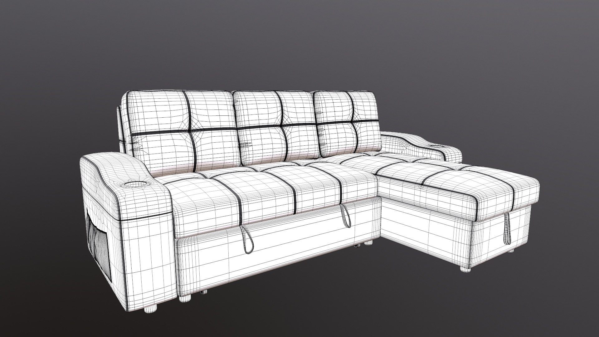 LHS Leather Sofa 3D Model - TurboSquid 1977619