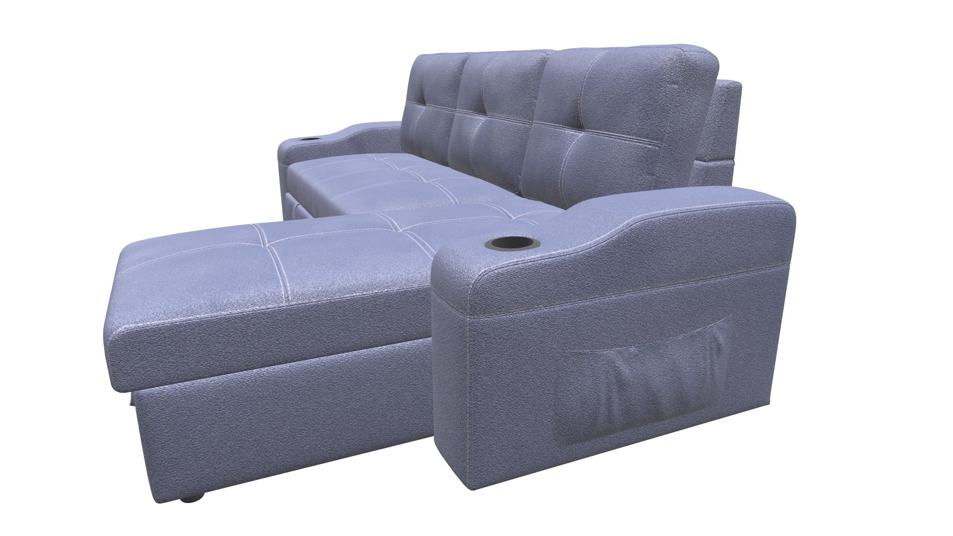 LHS Leather Sofa 3D Model - TurboSquid 1977619