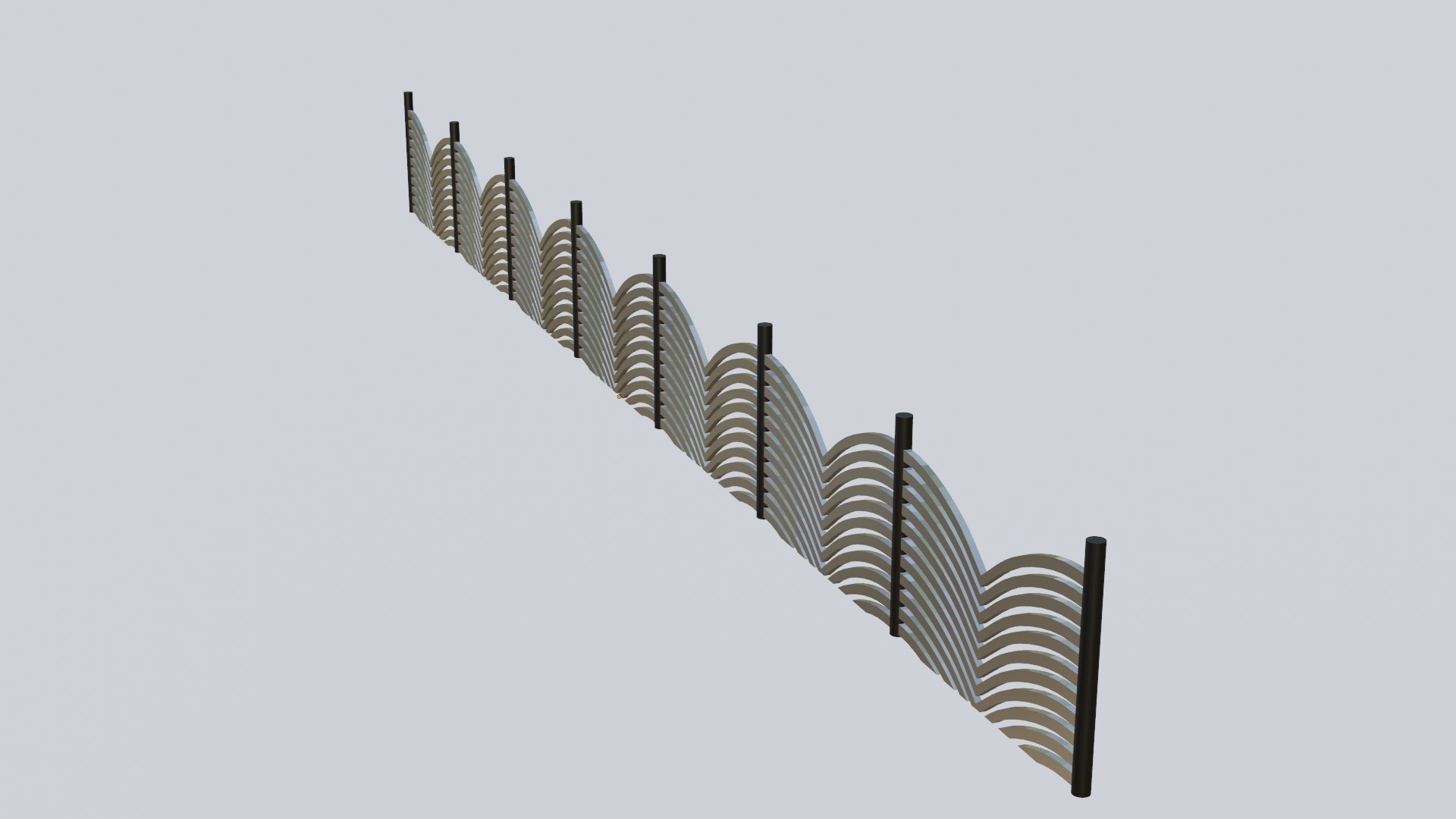 3D Iron Fence Model - TurboSquid 1755805