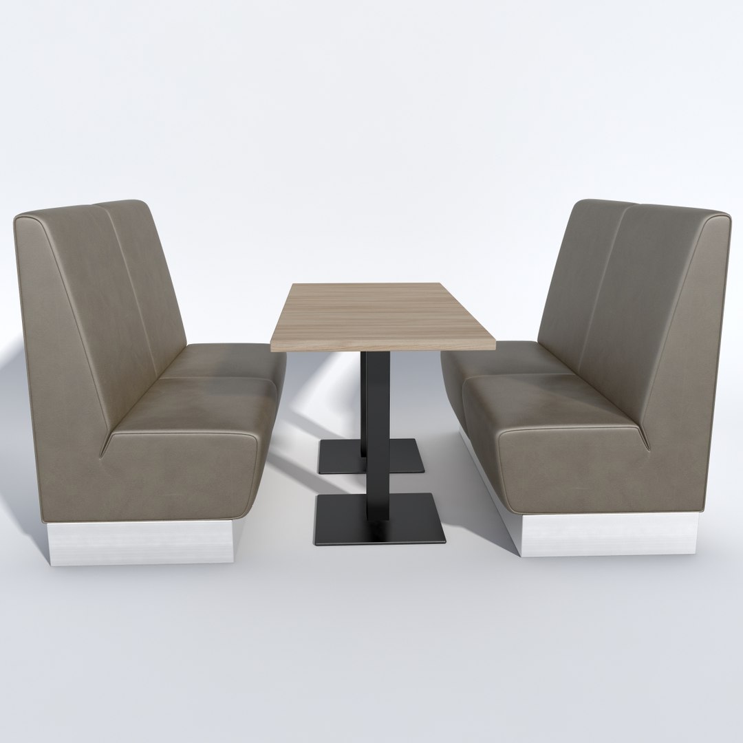 3d Model Booth Seating Aura