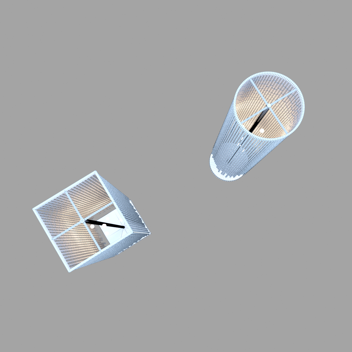 crystal floor standing lamp 3d model