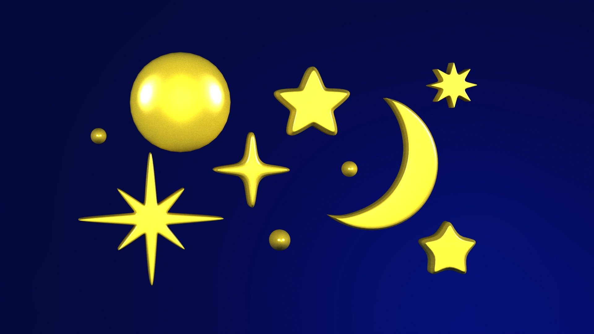 3D Cartoon Star Pack Stars - TurboSquid 2038556