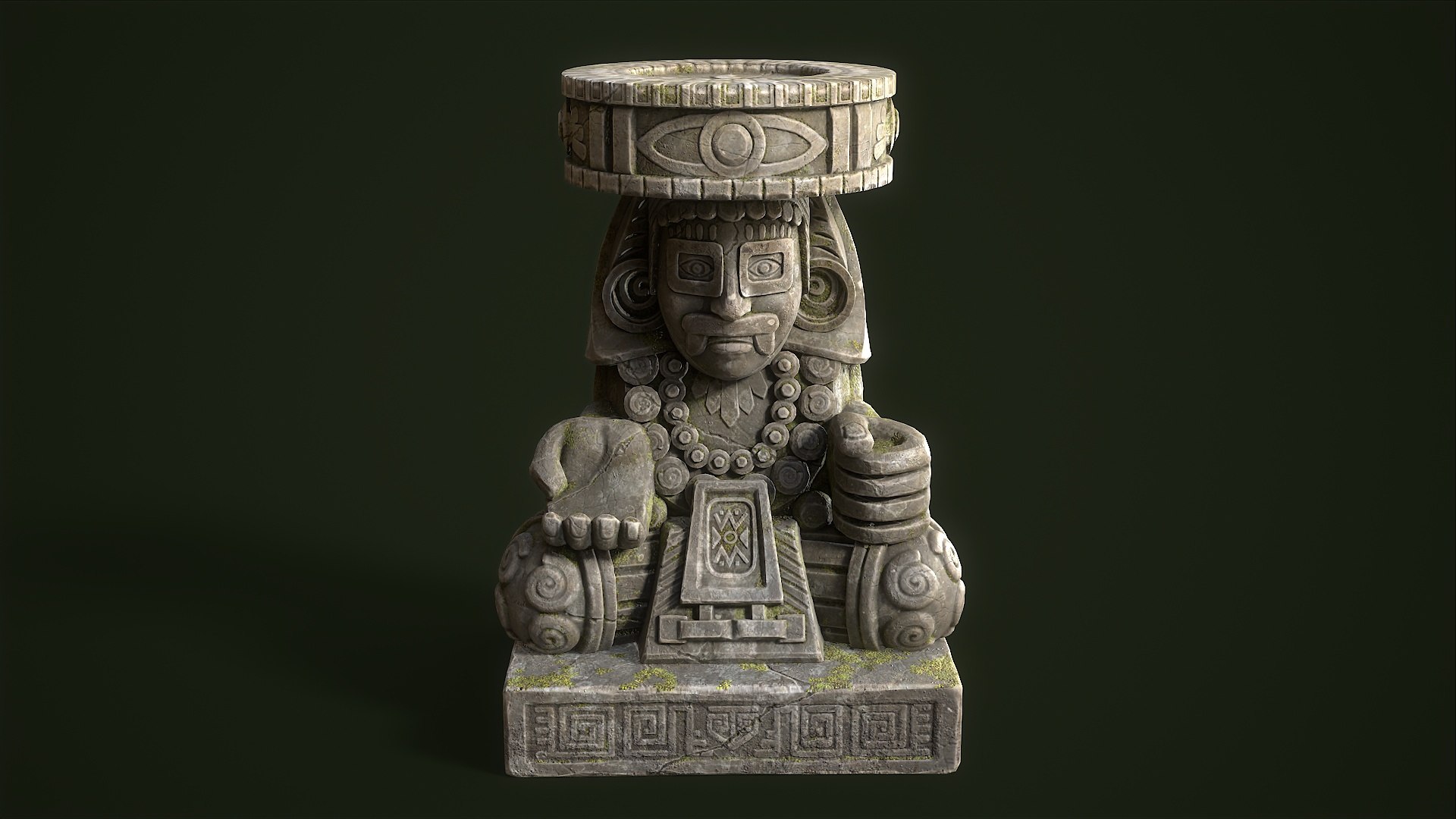 3D Statue Aztec Huehueteotl God Of Fire - TurboSquid 2216547