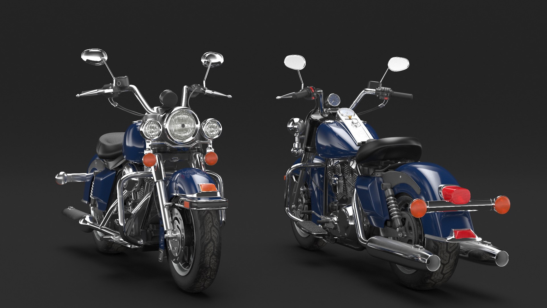 Classic Cruiser Motorcycle 3D - TurboSquid 2325250