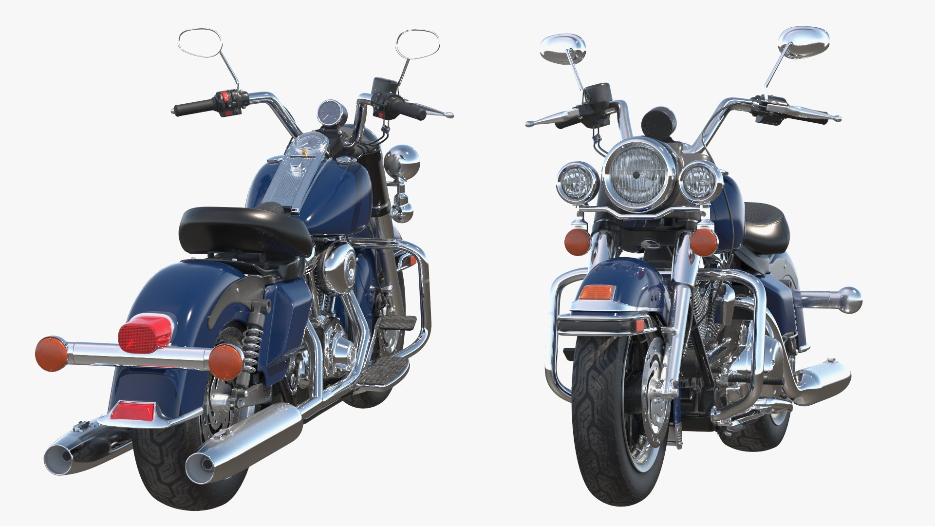 Classic Cruiser Motorcycle 3D - TurboSquid 2325250