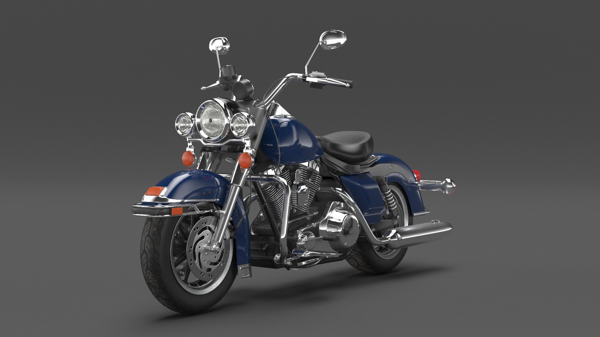 Classic Cruiser Motorcycle 3D - TurboSquid 2325250