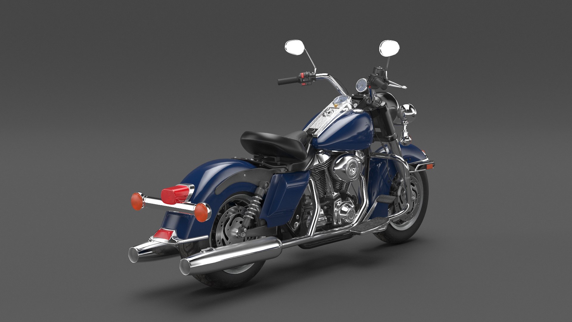 Classic Cruiser Motorcycle 3D - TurboSquid 2325250