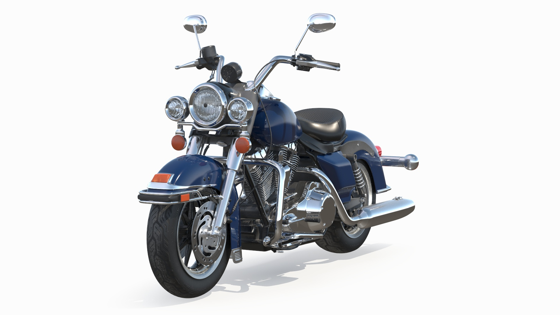 Classic Cruiser Motorcycle 3D - TurboSquid 2325250