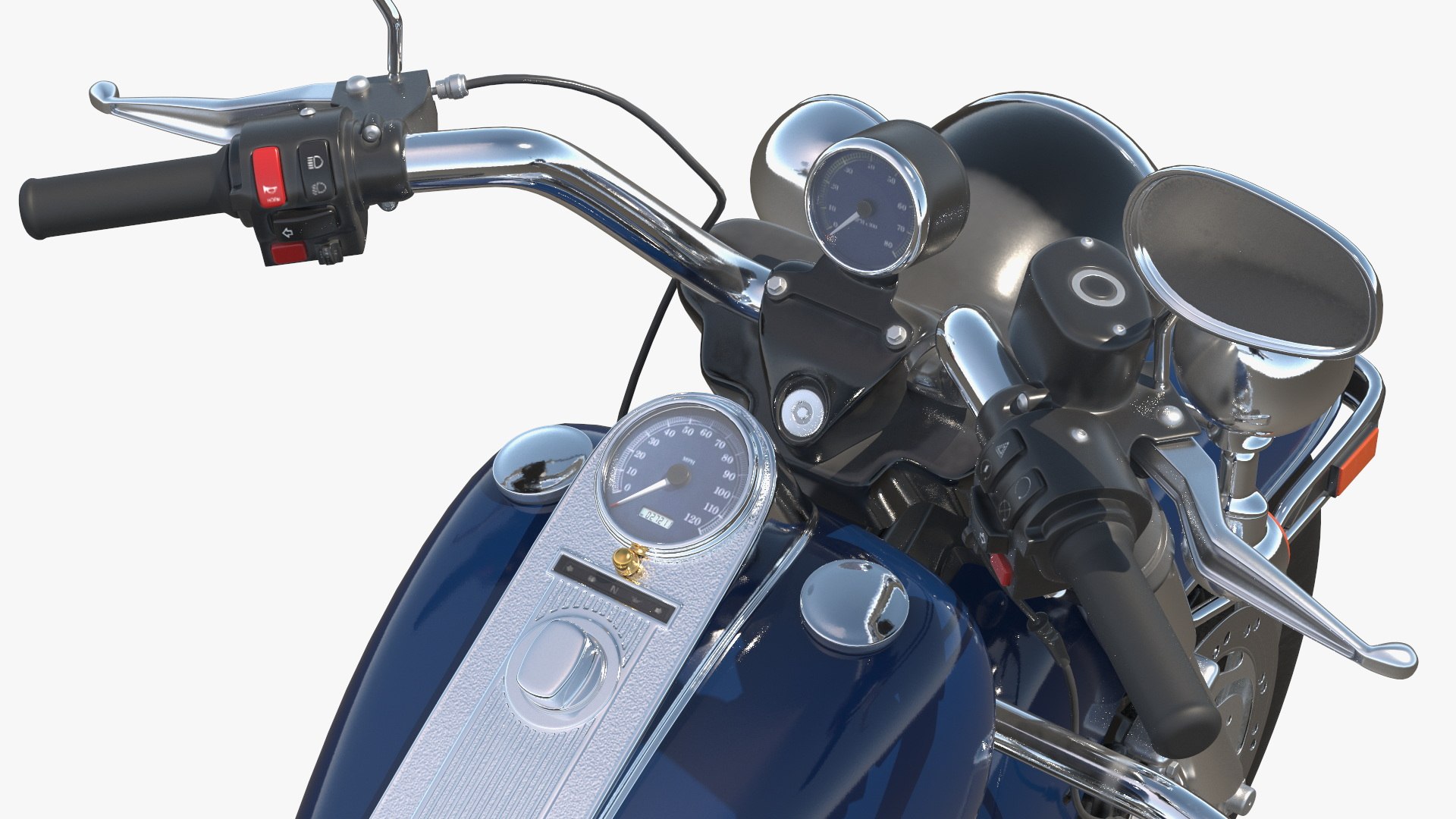 Classic Cruiser Motorcycle 3D - TurboSquid 2325250