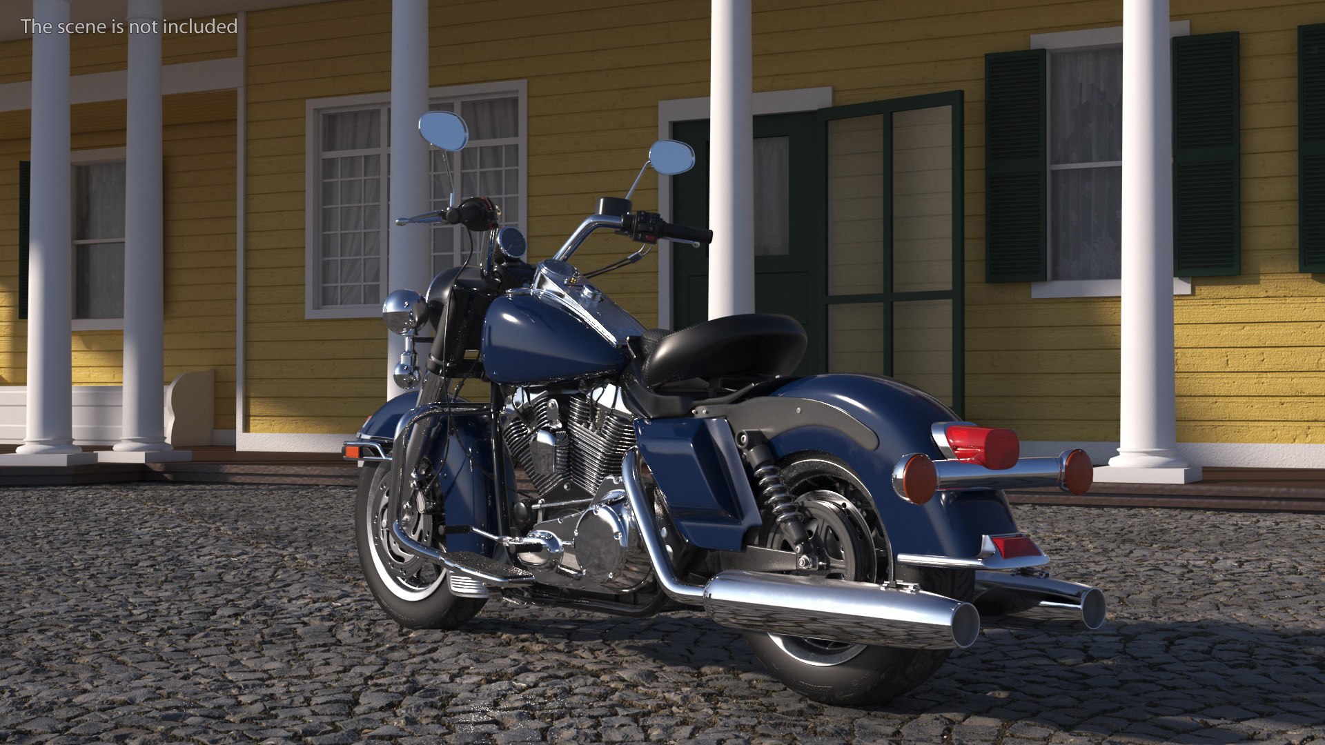 Classic Cruiser Motorcycle 3D - TurboSquid 2325250