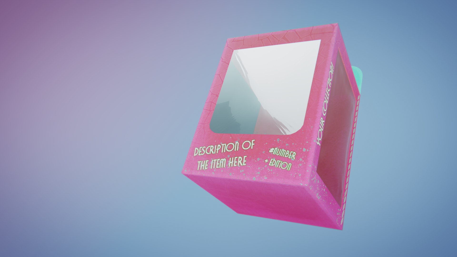 NFT Collectible Box Template Animated In Blender 3D Model - TurboSquid ...