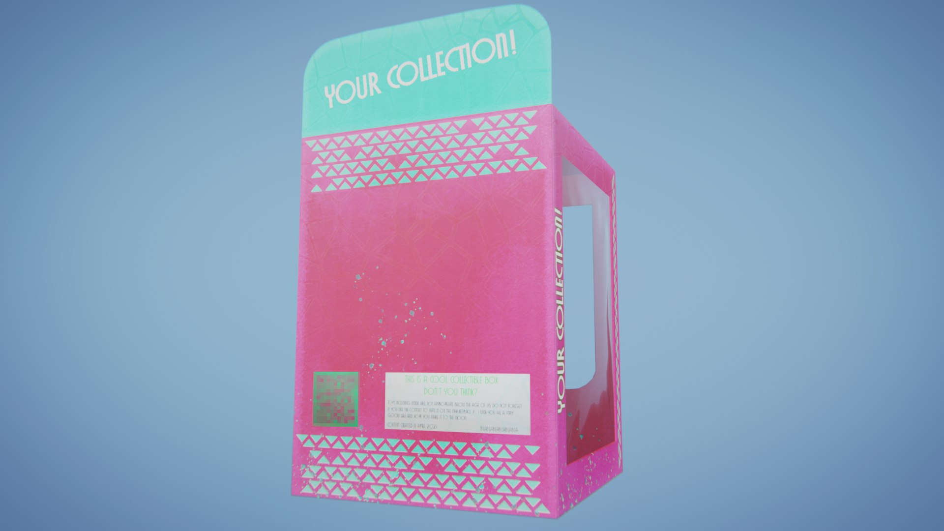 NFT Collectible Box Template Animated In Blender 3D Model - TurboSquid ...