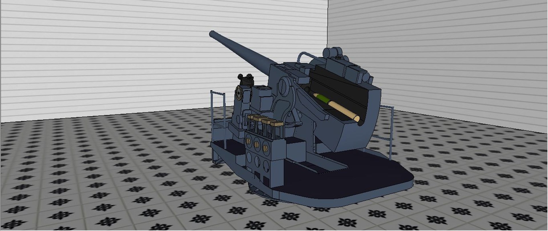 5 Inch 38 Caliber 3D Model - TurboSquid 1458330