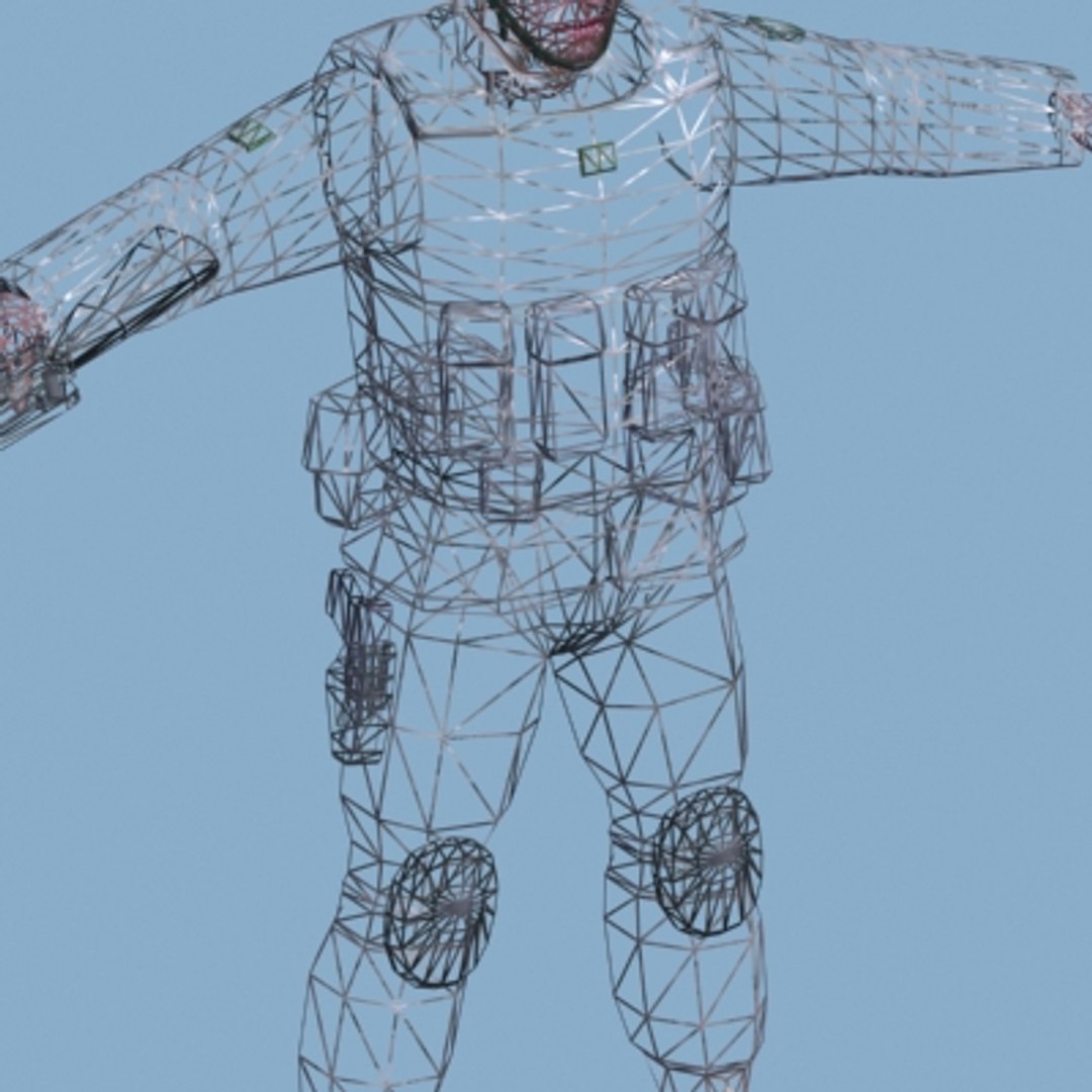 Usarmy Rigged Soldiers 3d Model