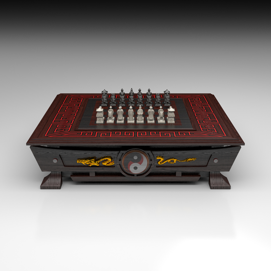 3d Model Chess Table 2