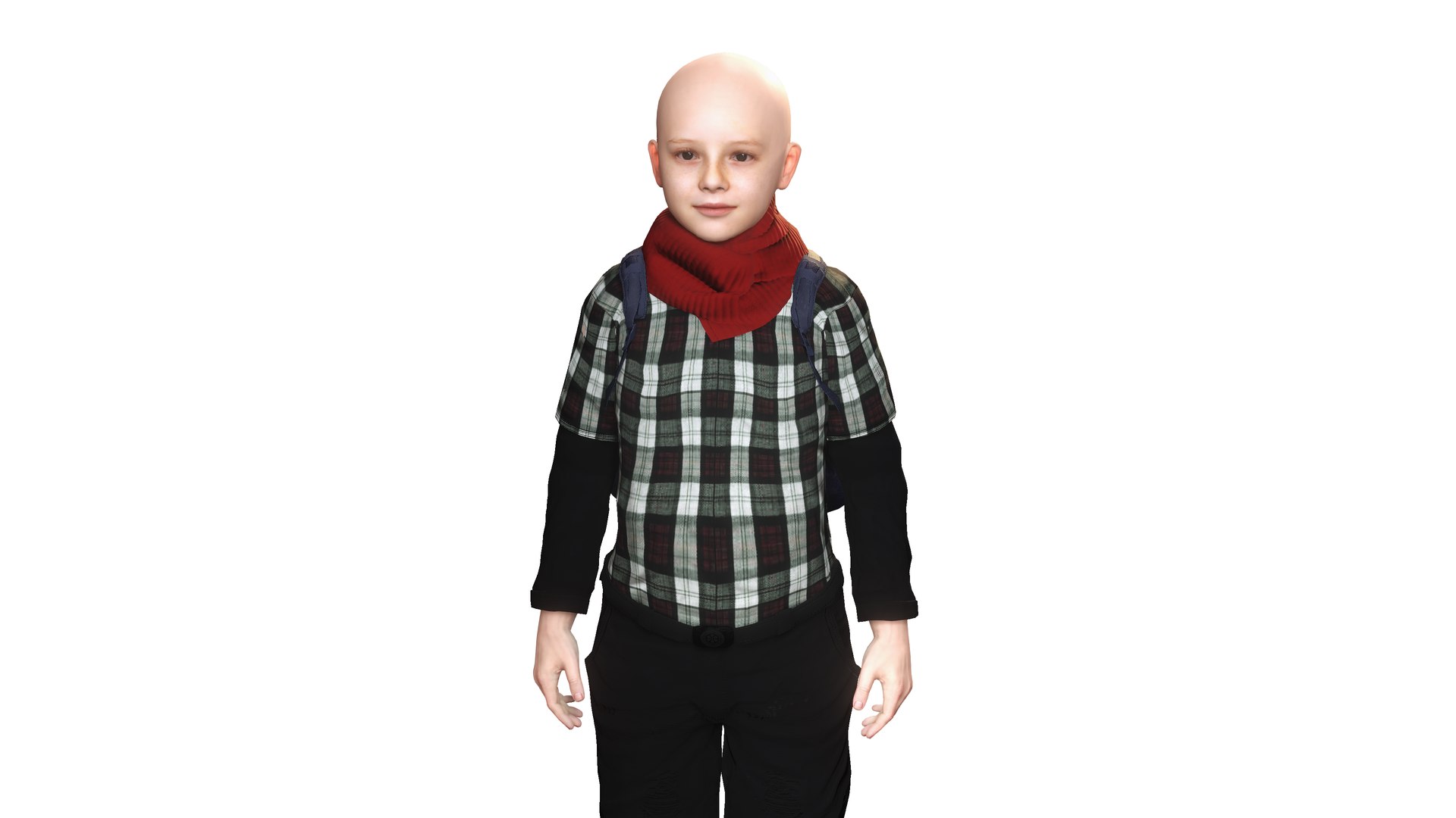 3D AAA 3D REALISTIC HUMAN RIGGED CHARACTER -EUROPEAN KIDS BOY 01 ...