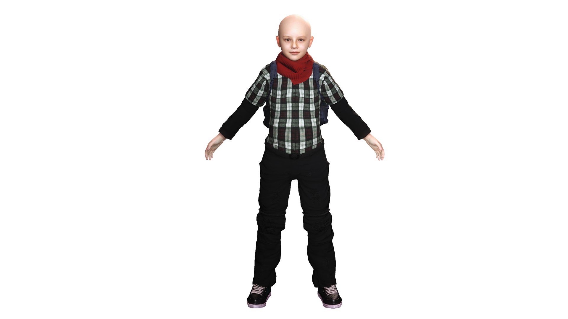 3D AAA 3D REALISTIC HUMAN RIGGED CHARACTER -EUROPEAN KIDS BOY 01 ...