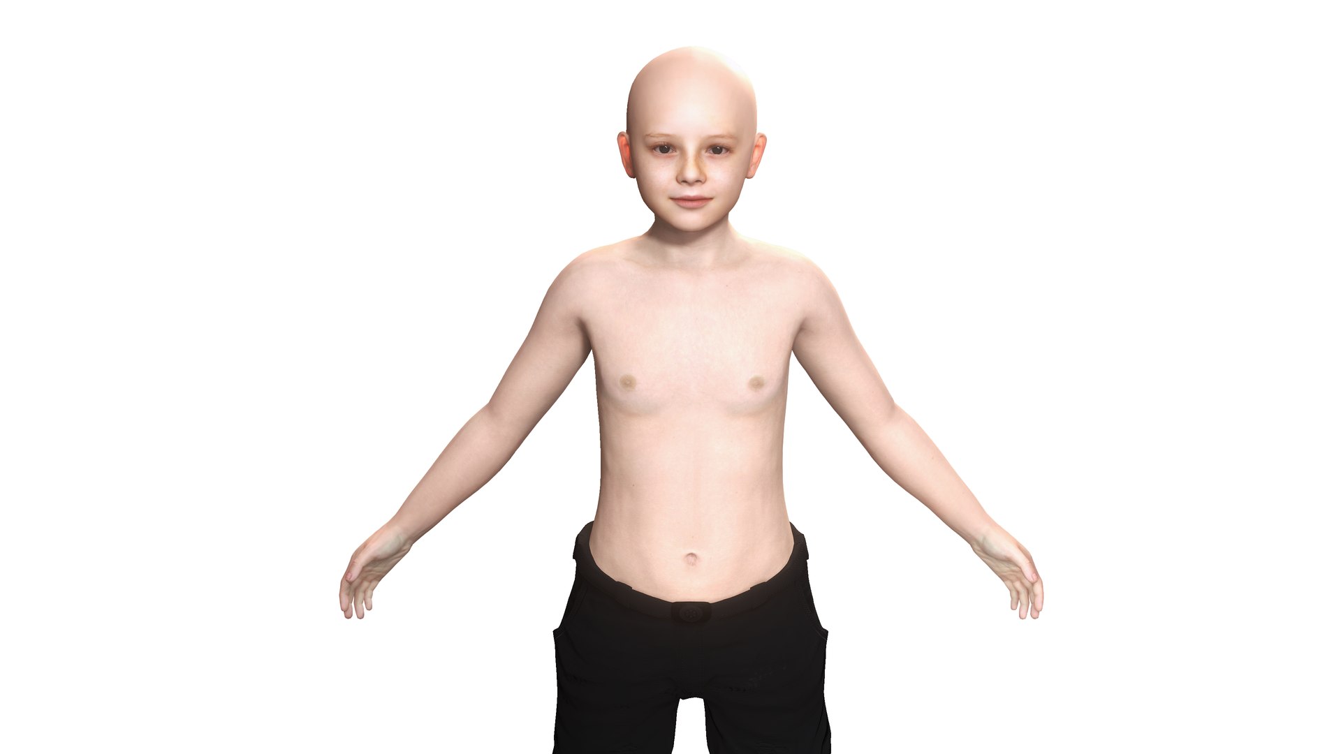 3D AAA 3D REALISTIC HUMAN RIGGED CHARACTER -EUROPEAN KIDS BOY 01 ...
